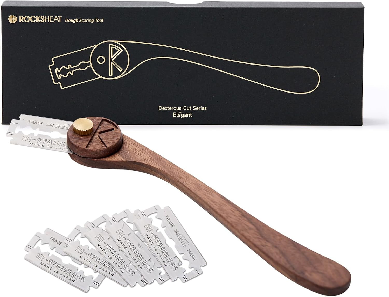UKLL-Bread Lame with 5 Feather Blades, Dough Scoring Tool with Storage ...