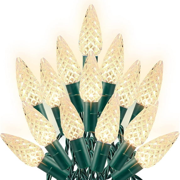 UKLL-C6 Christmas String Lights, 100 LED 33 FT Outdoor Christmas Lights ...