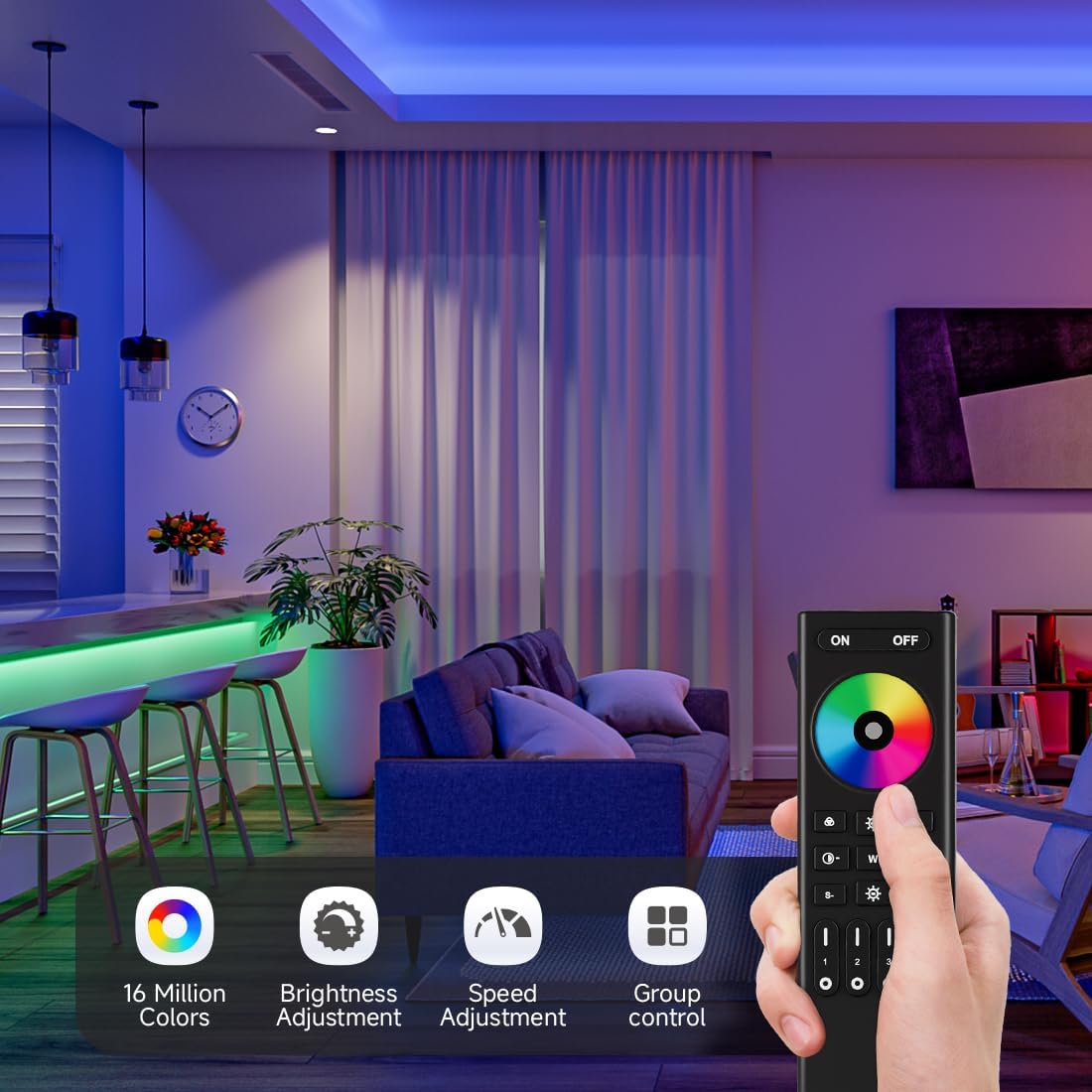 UKLL-COB RGB RF 2.4GHz Wireless Remote RC03RFB & C03RF Tuya Controller ...
