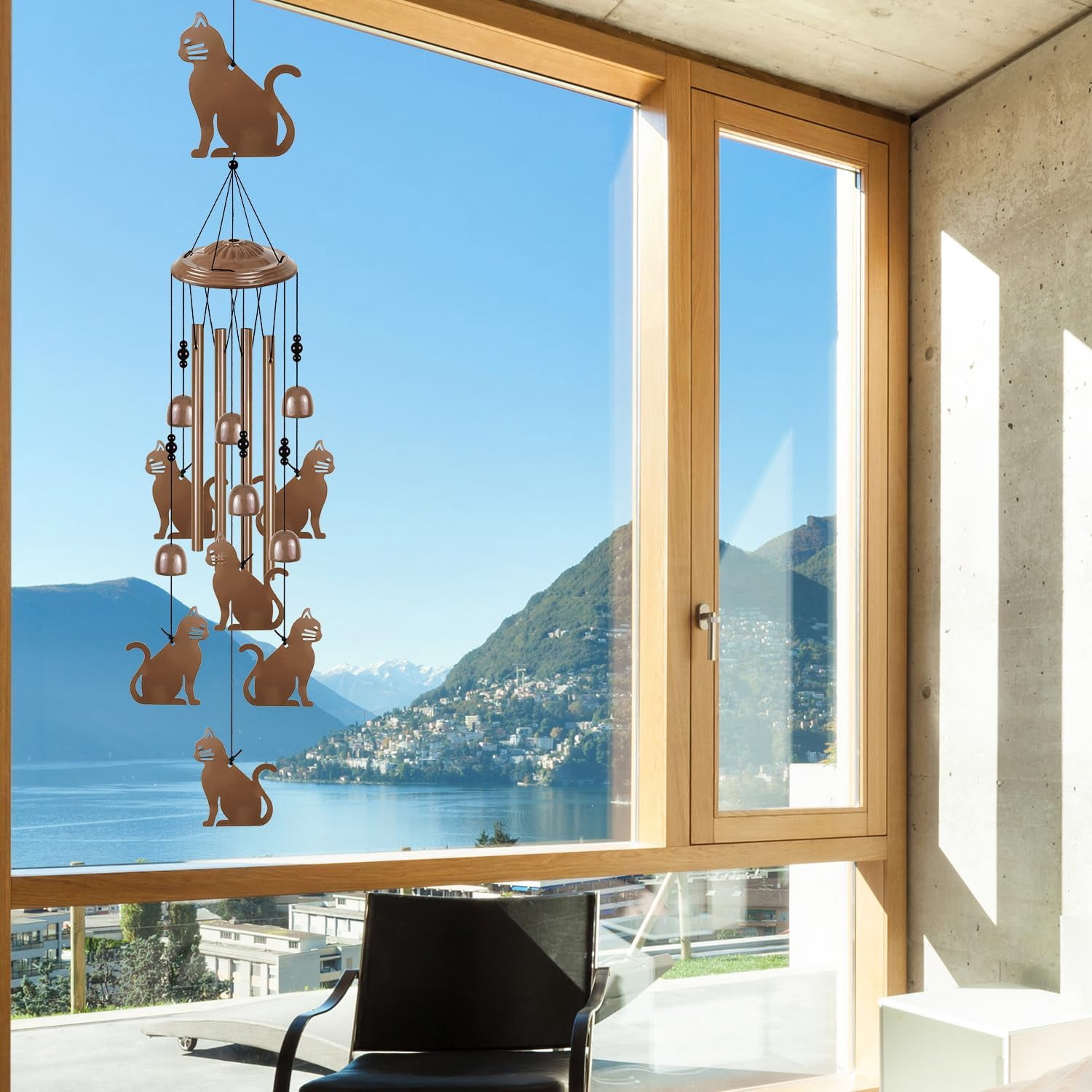 UKLL-Cats Wind Chimes for Garden/Home/Balcony/Lawn/Yard/Indoor/Outside ...