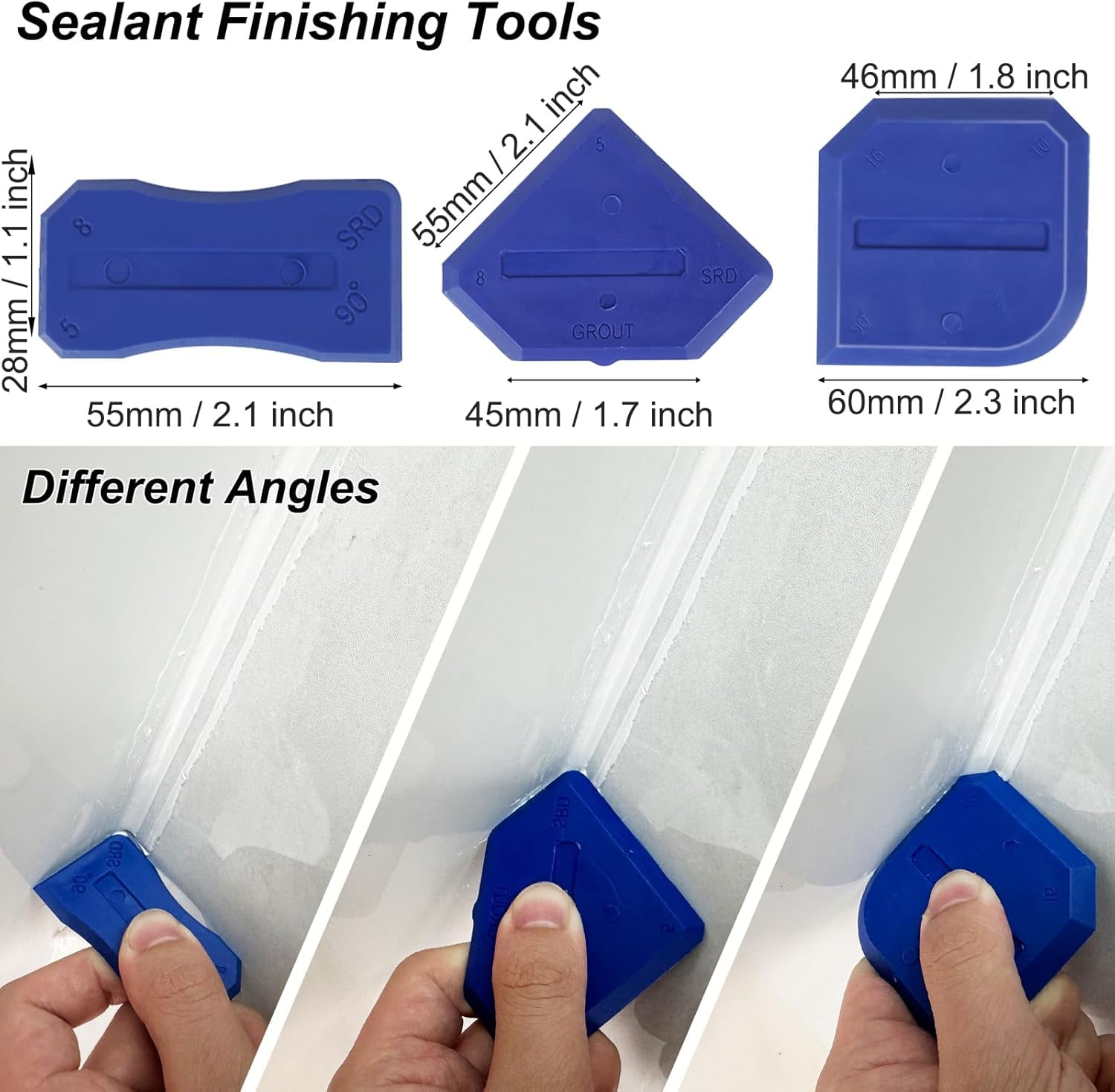 UKLL-Caulking Tool Kit with Sealant Finishing Tools,Grout Sealing ...
