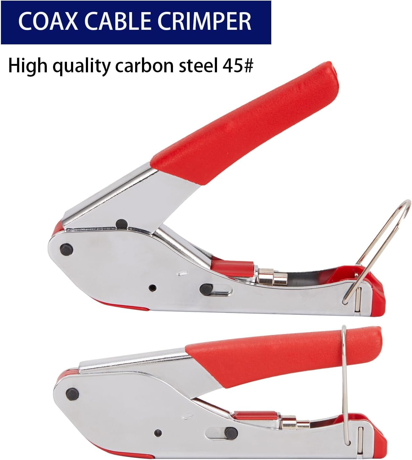 UKLL-Coax Cable Crimper Kit,Coaxial Cable Crimper for RG59, RG6,Coax ...