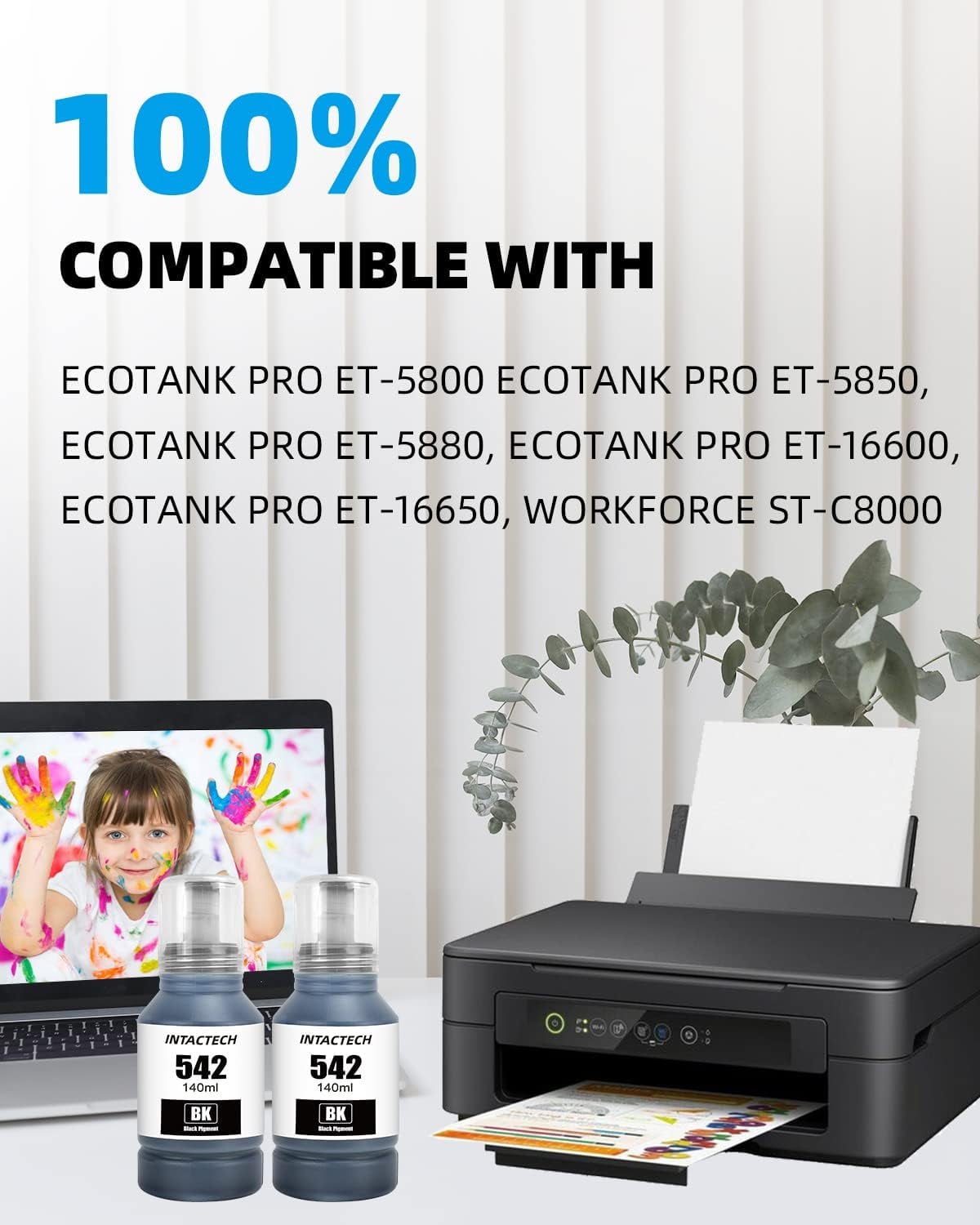 UKLL-Compatible Ink Replacement for Epson 542 T542 Ultra-High Capacity ...