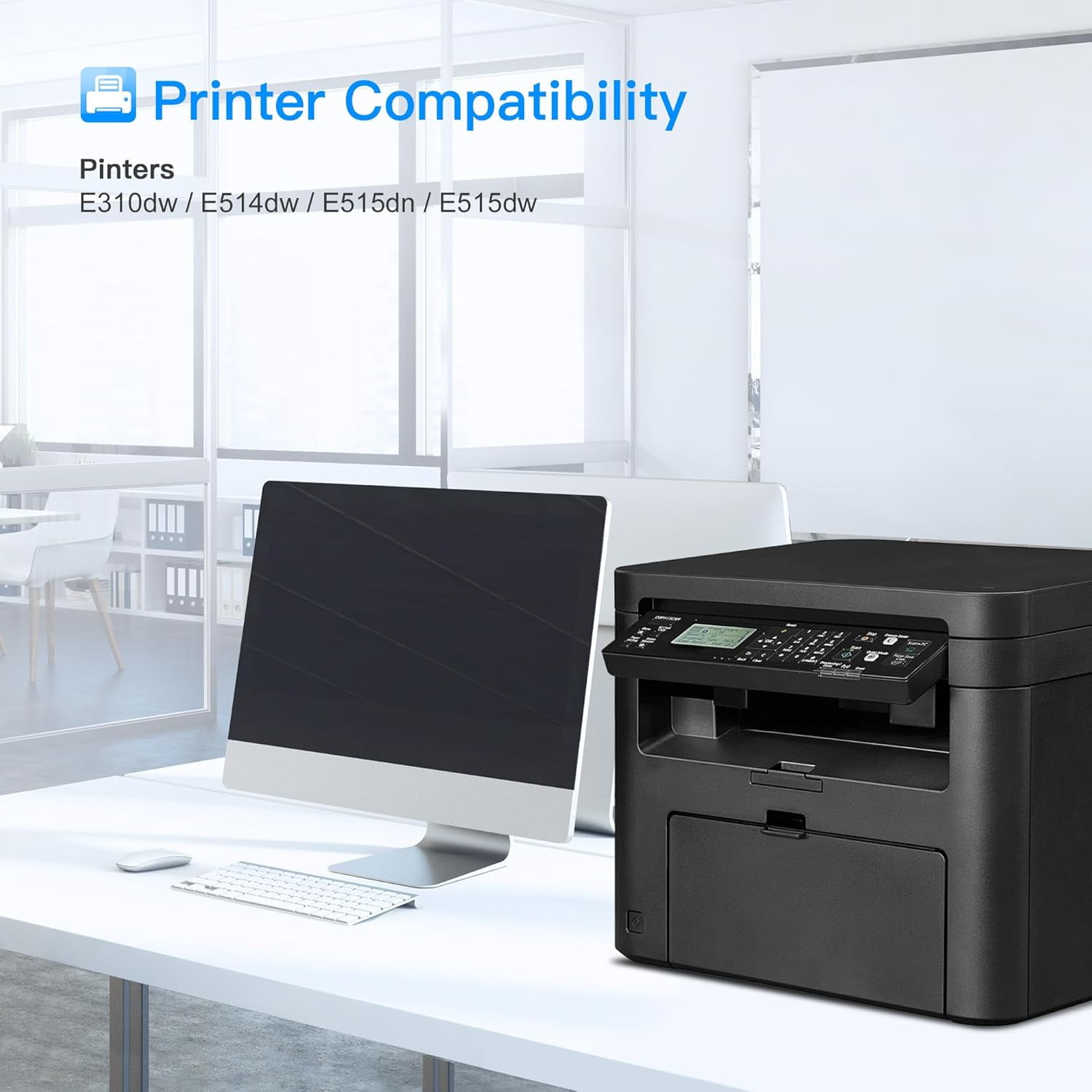 UKLL-Compatible Toner Cartridge Replacement for Dell E310 E310dw E514 E515 P7RMX PVTHG 593-BBKD ...