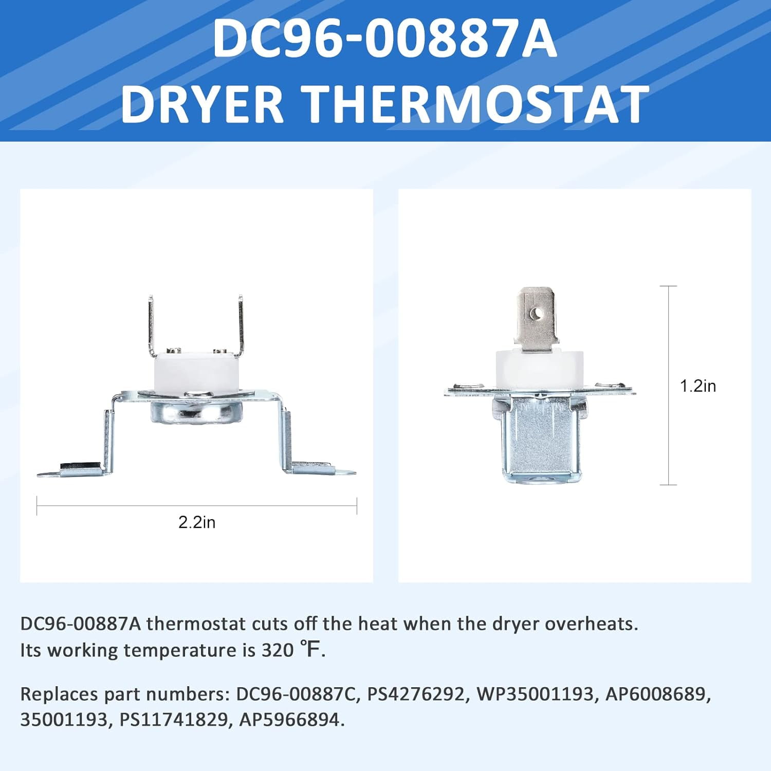 UKLL-DC96-00887C DC96 00887A Thermostat&DC47-00018A&DC32-00007A&DC47 ...