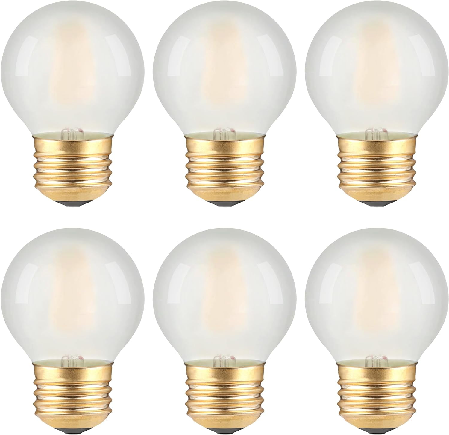 UKLL-Dimmable Globe Frosted A15 LED Bulbs- 40 Watt Equivalent Ceiling ...