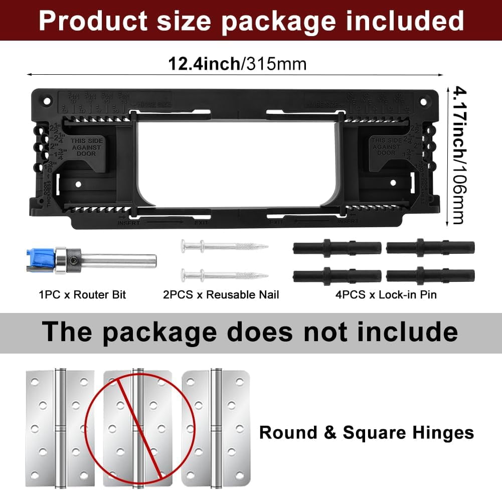 UKLL-Door Hinge Jig, Door Jamb Hinge Jig Door Hinge Mortiser Hinge ...