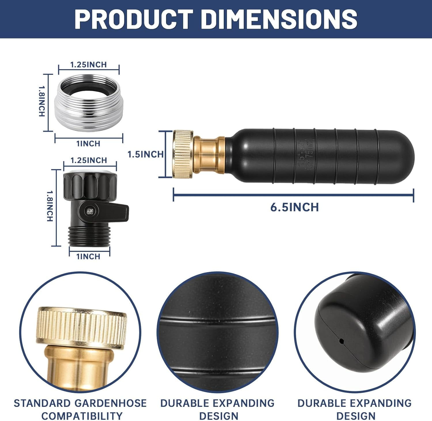 UKLL-Drain Bladder Kit, Drain Cleaning Bladder With Water Stop Valve ...