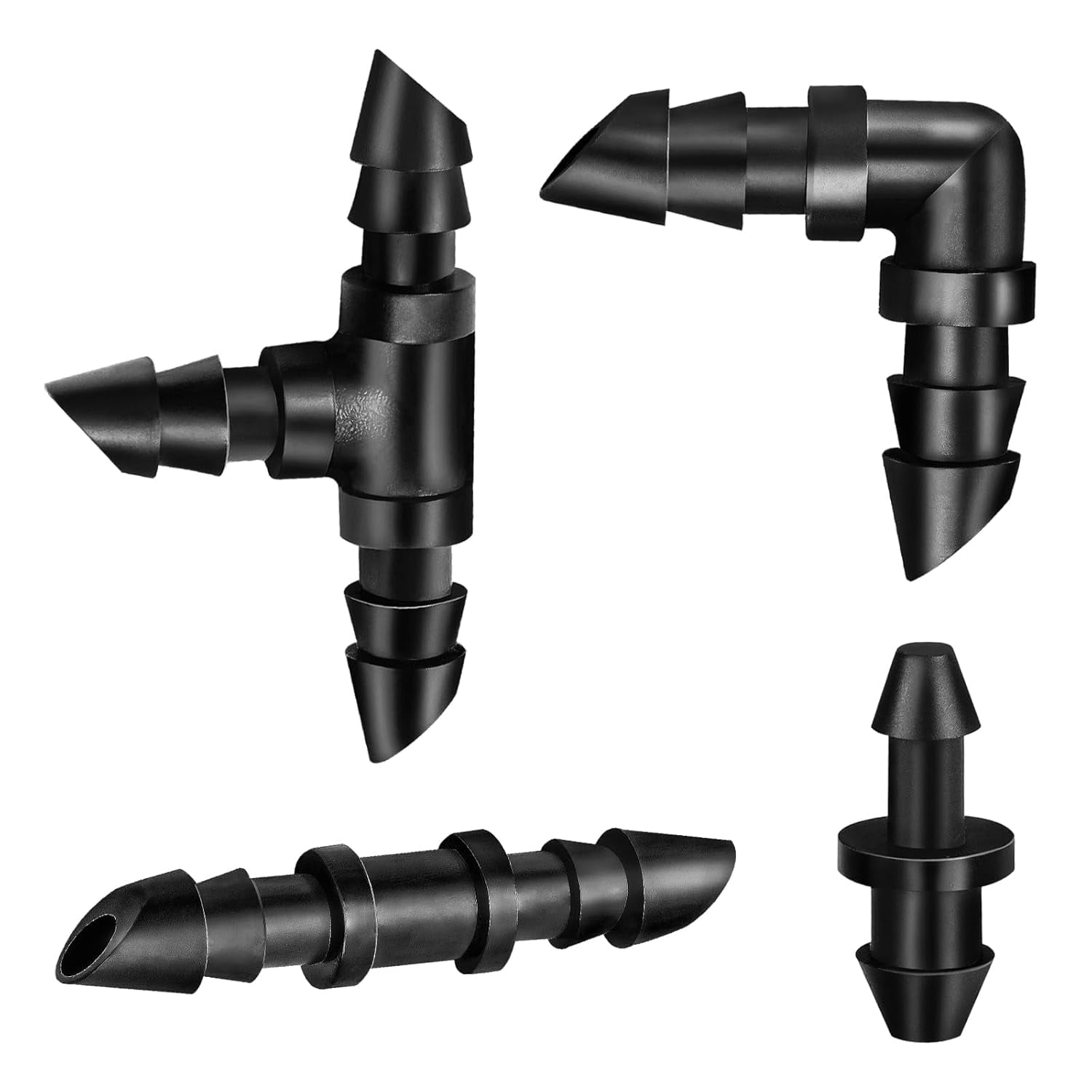 UKLL-Drip Irrigation Fittings Kit for 1/4" Tubing, 90 Pieces Drip Line ...