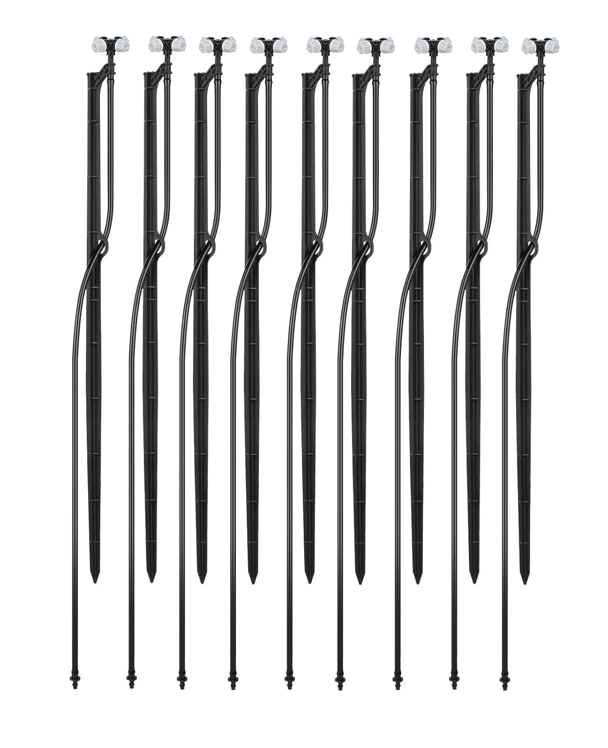 UKLL-Drip Irrigation Misting Sprinkler Emitter on Spike Assembly, 9 ...
