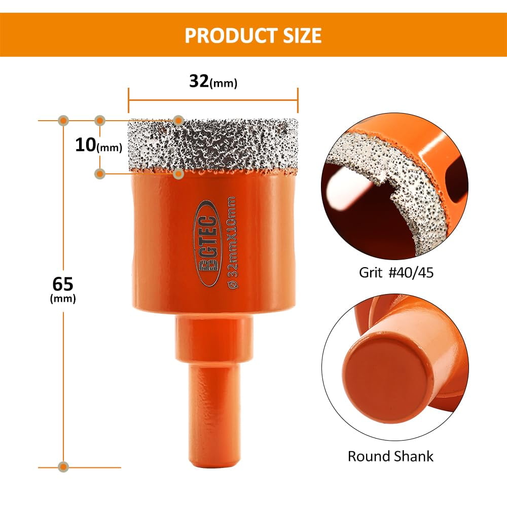 UKLL-Dry Diamond Drill Bit - 1pc 1-1/4" 32mm Hole Saw for Granite ...