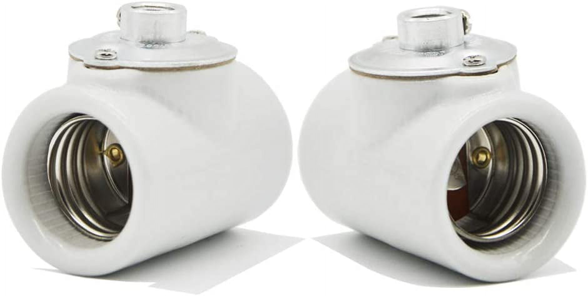 UKLL-Dual Bulb Socket, Medium Base E26 Double Light Fixture Socket ...