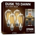 UKLL-Dusk to Dawn Light Bulbs, Outdoor Light Bulbs, ST64 6W Equivalent ...