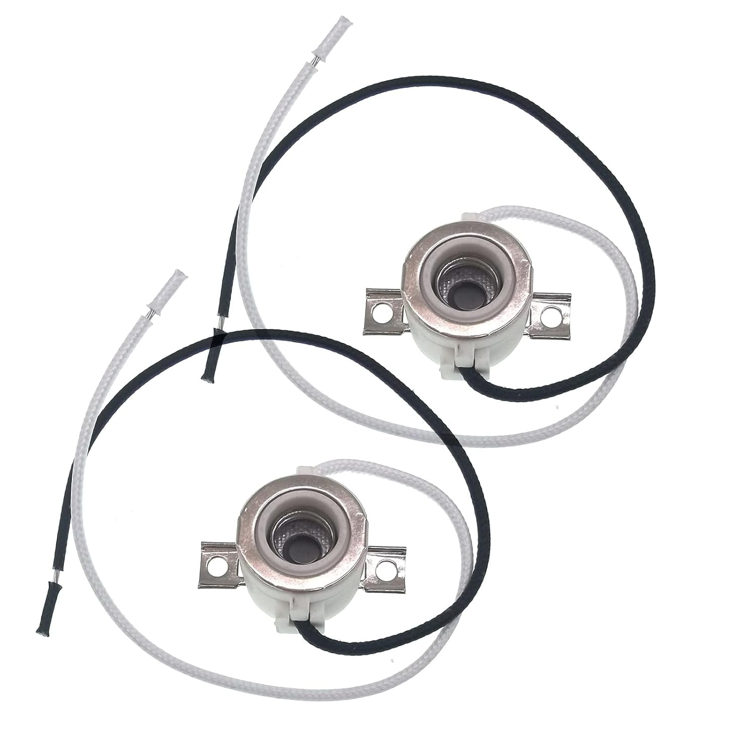 UKLL-E11 Mini Candelabra Ceramic Screw Lamp Holder Base Socket,2-Pack ...