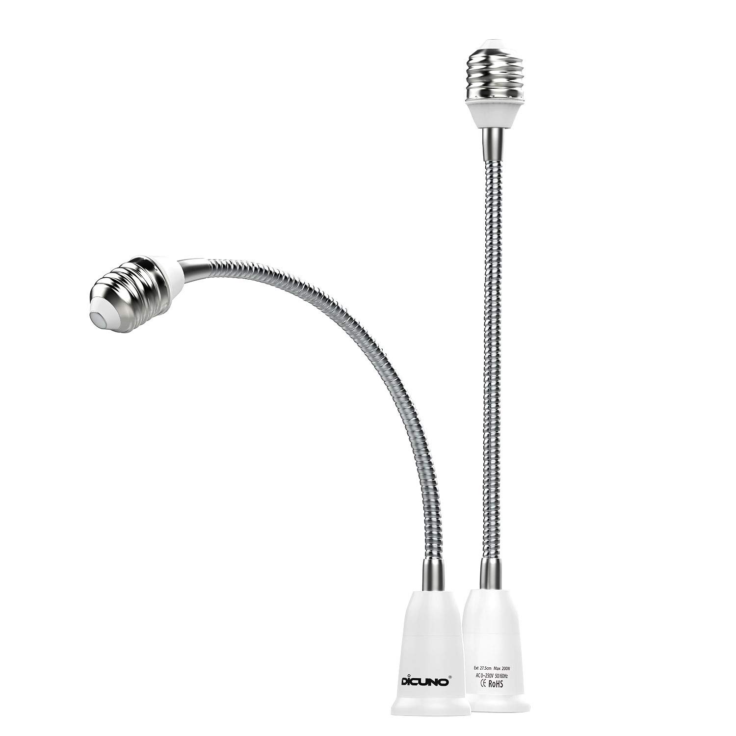 UKLL-E26 to E26 Socket Extender (27.5CM/10.82 Inch Extension), Standard ...