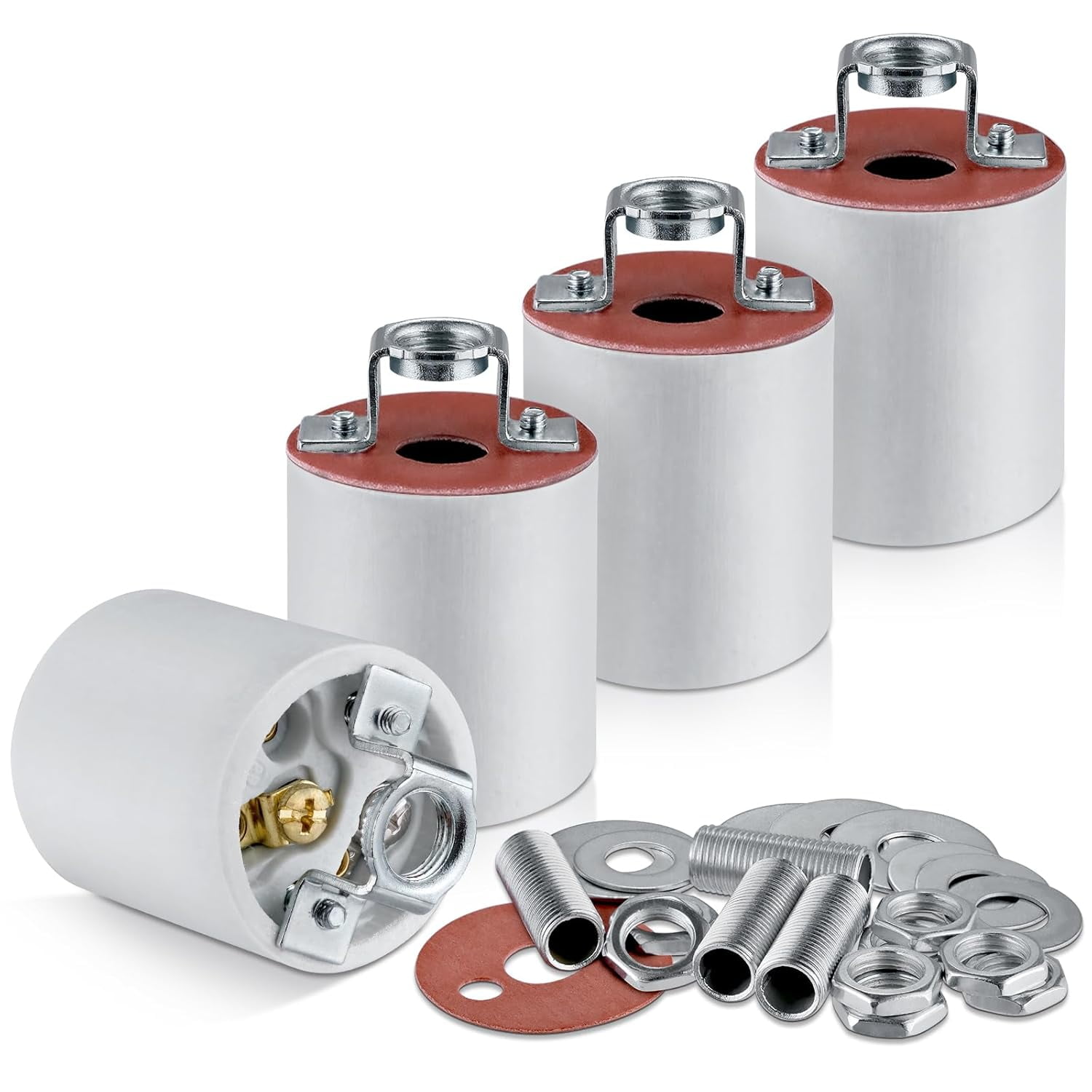 UKLL-E26 Light Socket,Standard Medimun Screw Bulb Socket Lamp Holder ...