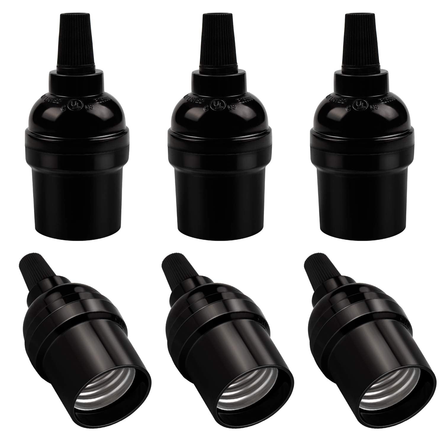 UKLL-E26 Vintage Lamp Socket, UL-Listed, Edison Bulb Pendant Light ...