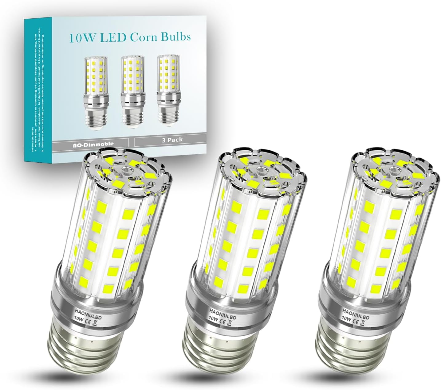 UKLL-E26 led Light Bulb 10W 6500K Daylight White 1100 Lumen, Light ...