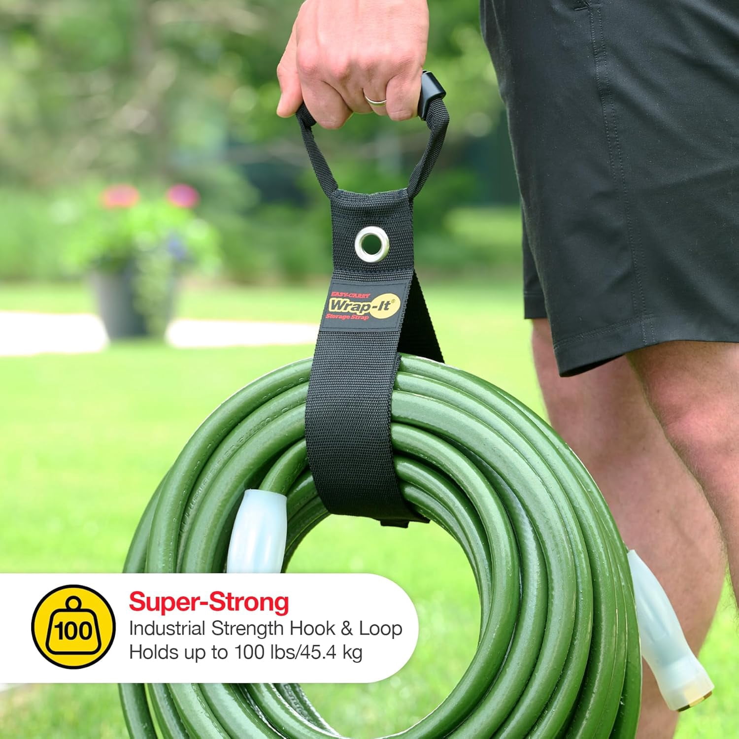 UKLL-Easy-Carry Straps - 28” (2-Pack) Black with Grommet - Cord Wrap ...