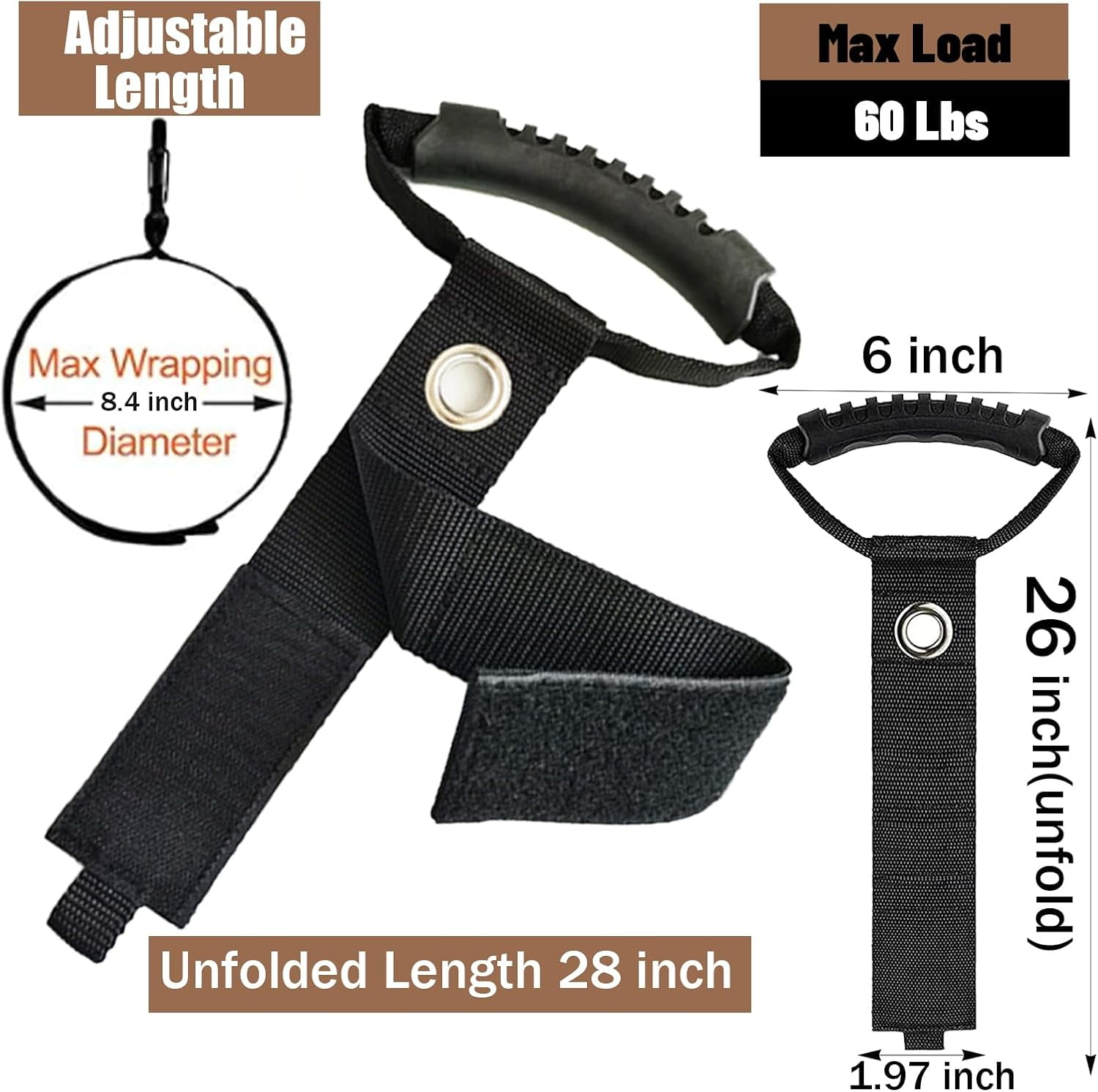 UKLL-Extension Cord Holder Organizer, 6 Pack Garden Hose Storage Straps ...