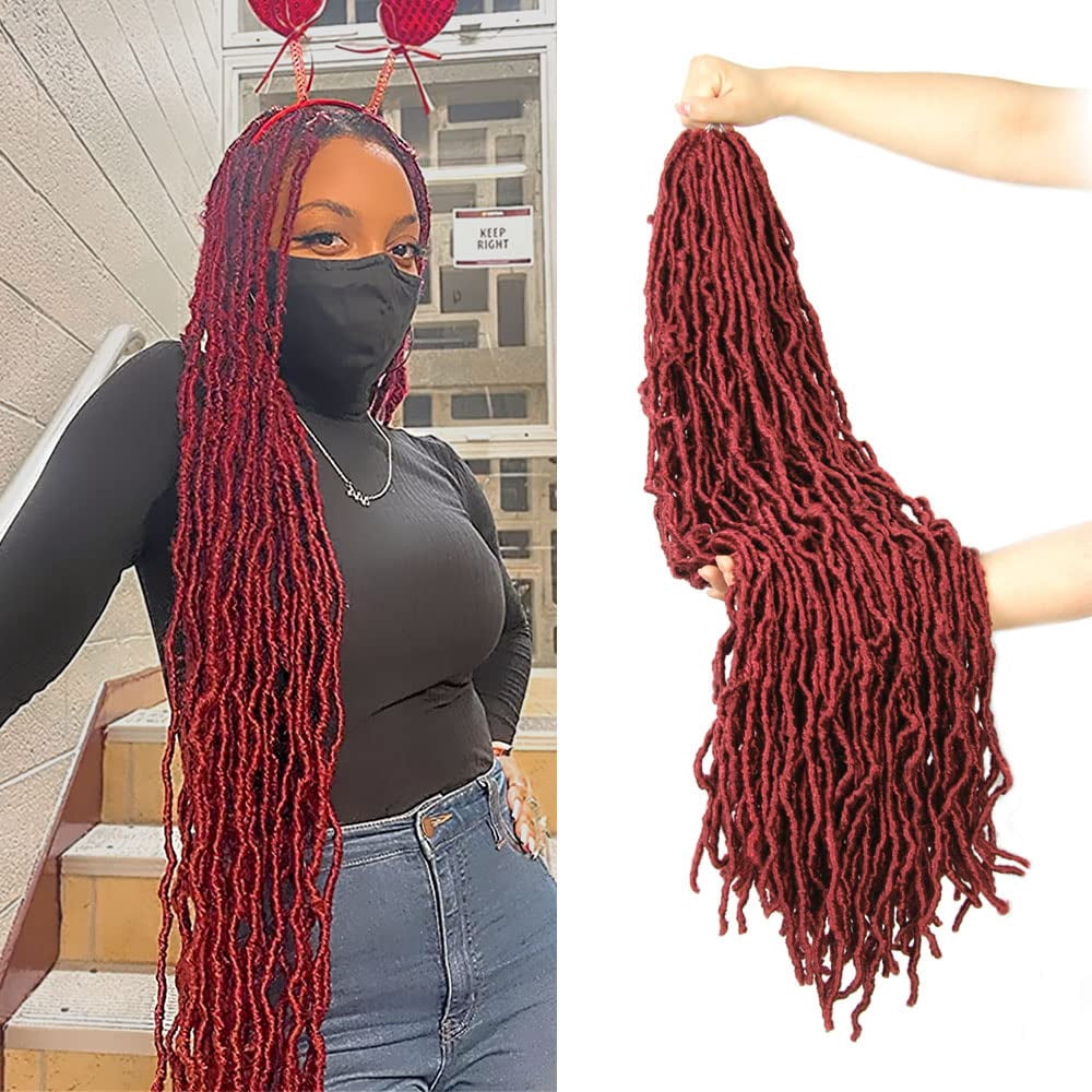 UKLL-Faux Locs Crochet Hair 30 Inch Soft Locs, 6 Packs Long Crochet ...