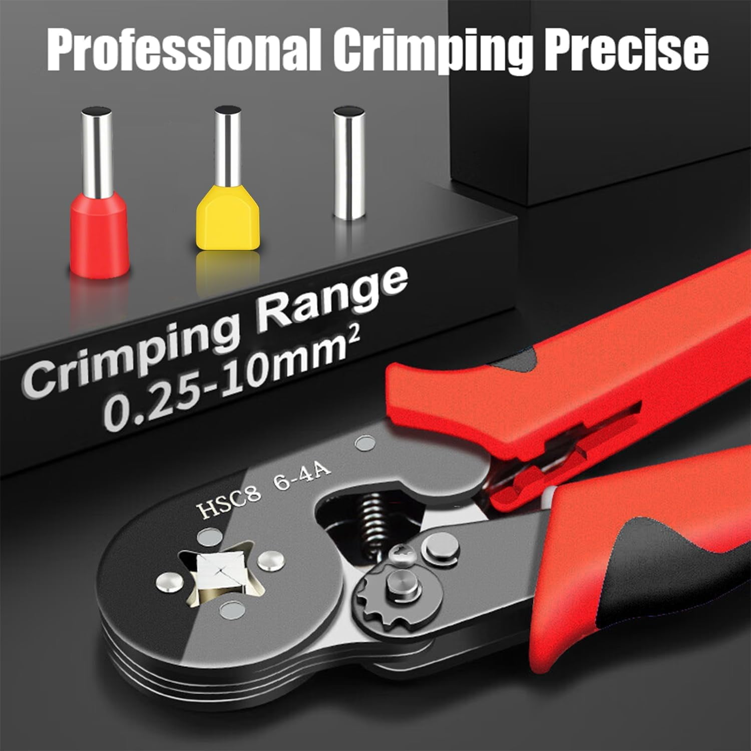 UKLL-Ferrule Crimping Tool, Ratchet Pliers for AWG 23-7 Wire Crimping ...