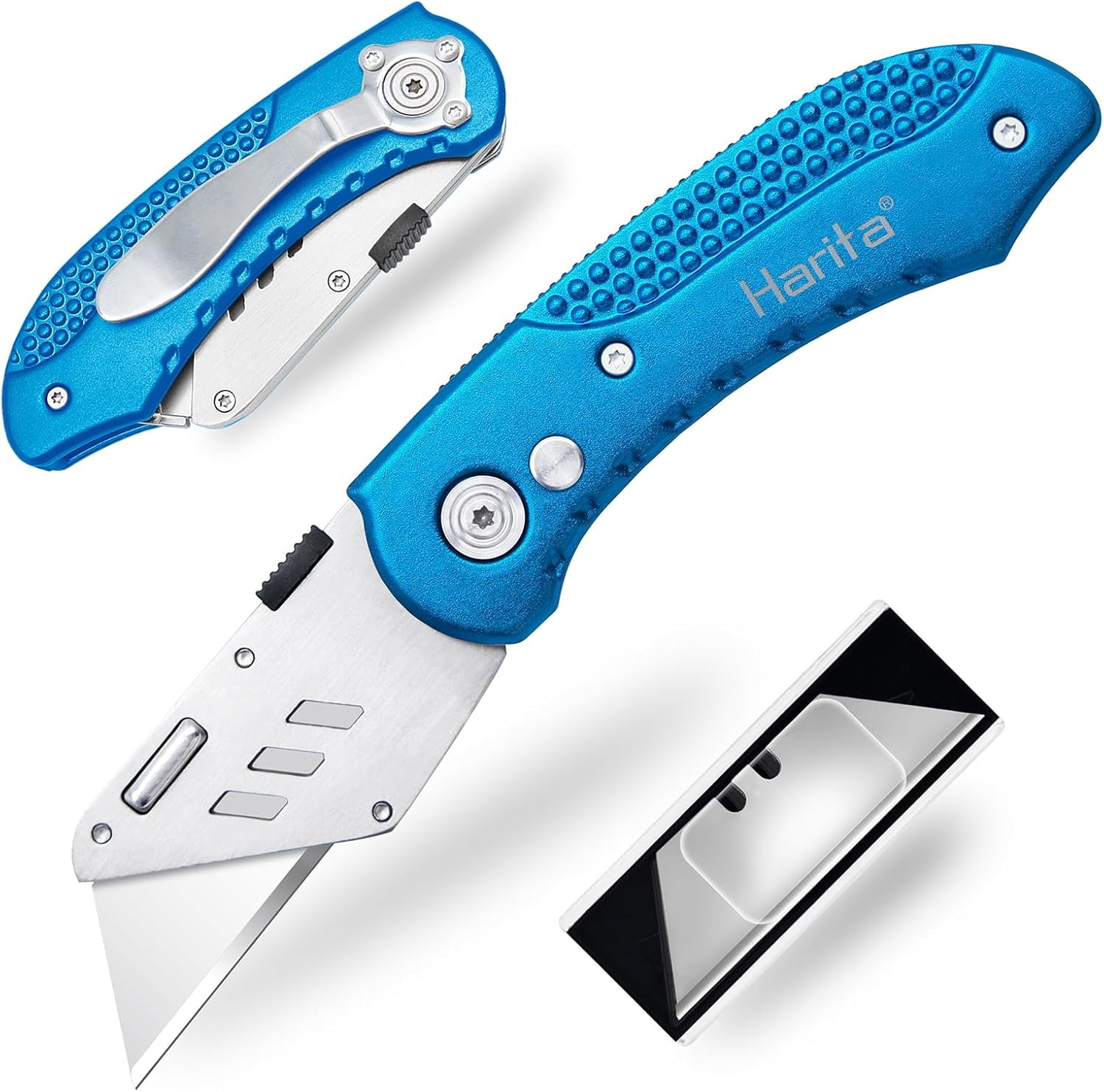 UKLL-Folding Utility Knife Box Cutter Quick Change Blades, Back-lock ...
