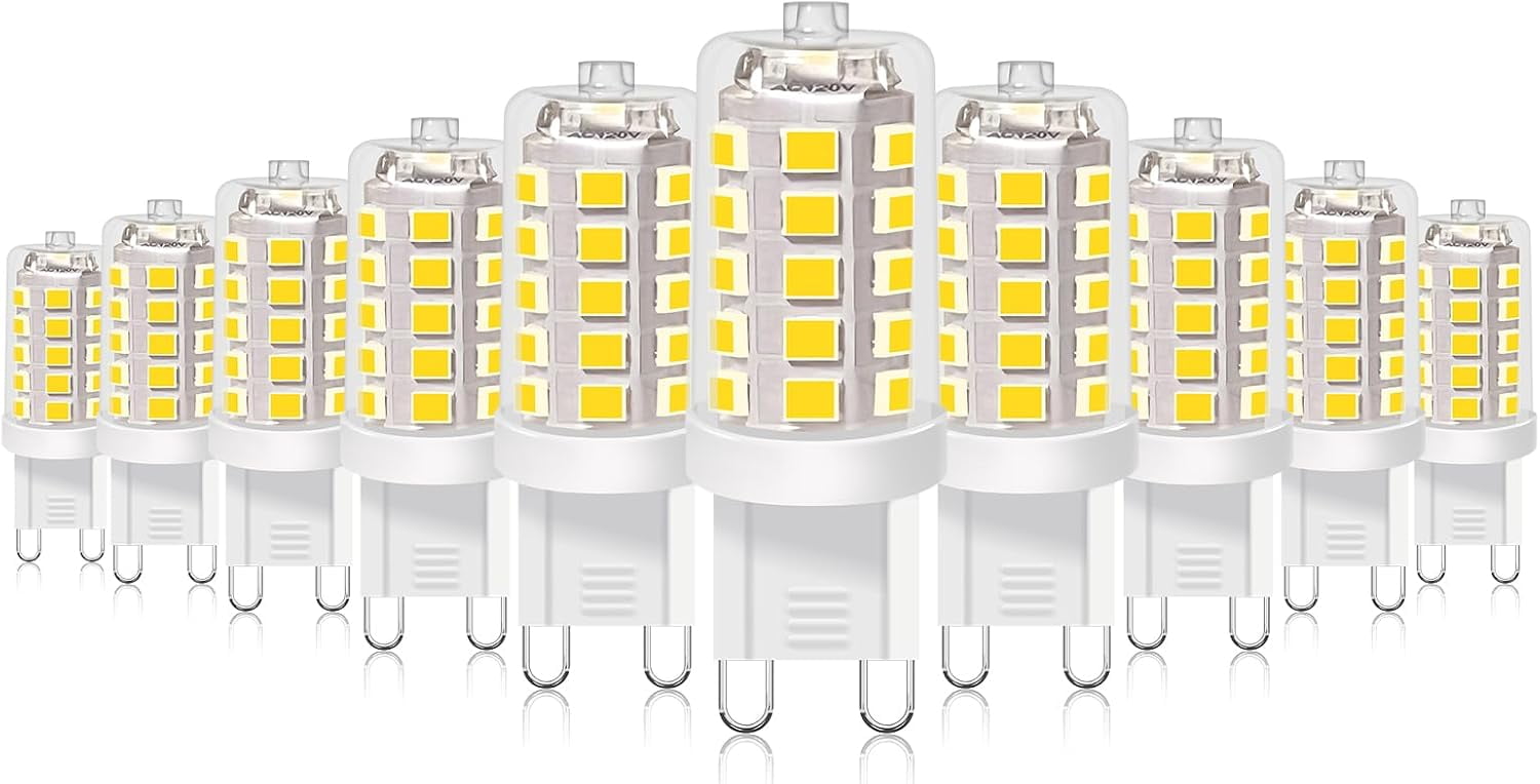 UKLL-G9 LED Bulb 4000K Cool White 430 Lumens, 3W Equivalent 40W T4 G9 ...