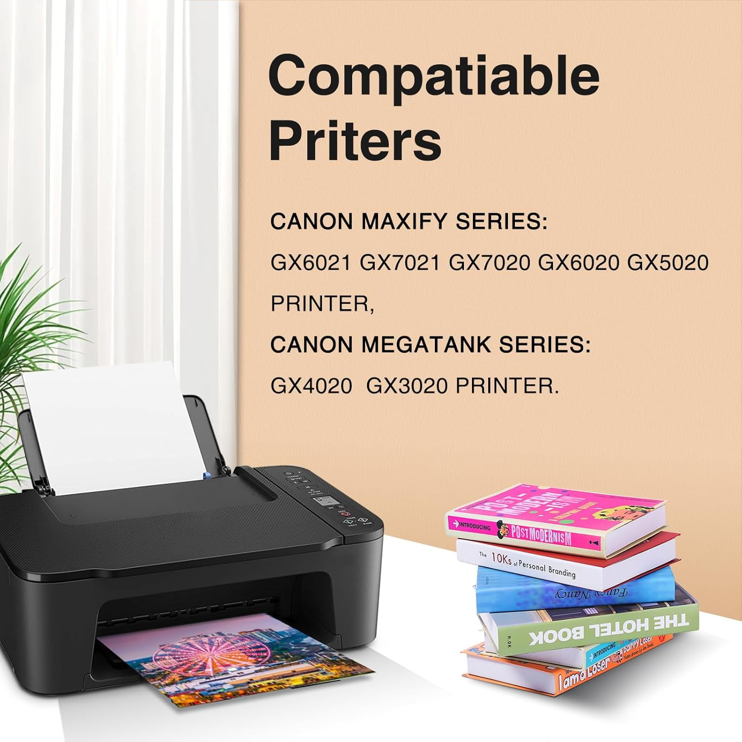 UKLL-GI-26 Black Ink Bottle Replacement for Canon MAXIFY GX5020 Ink ...