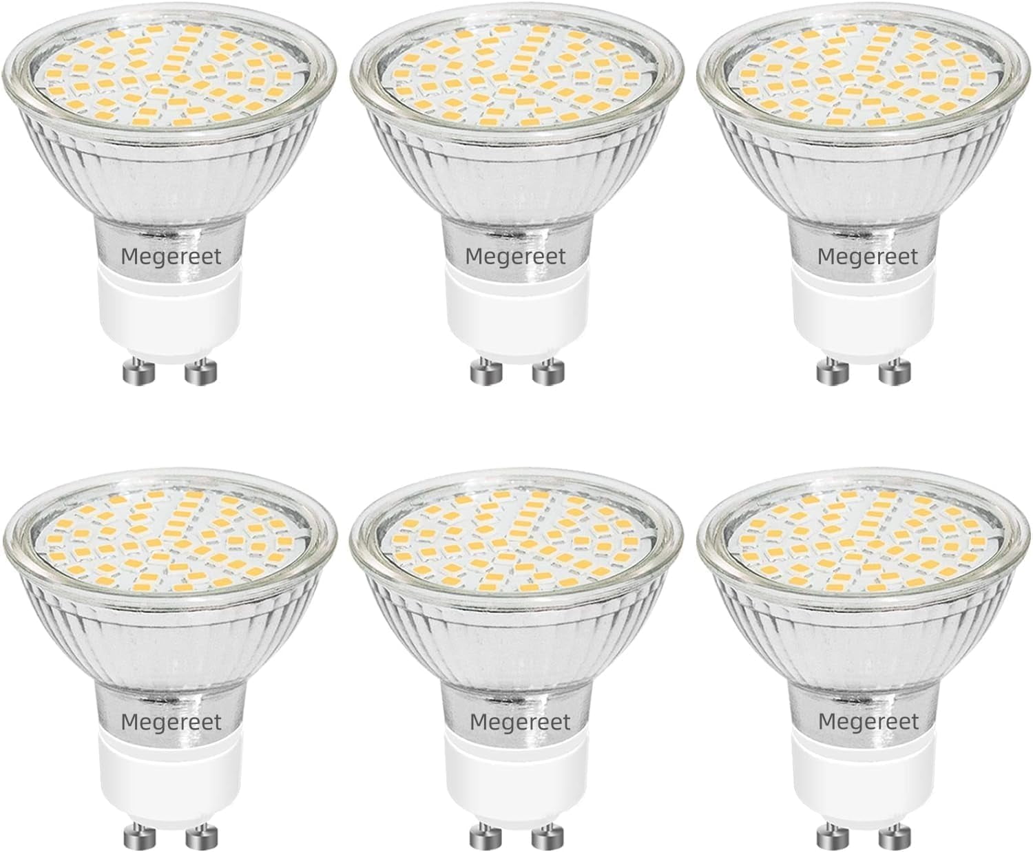 UKLL-GU10 LED Bulb Daylight White 5000K 2 Prong Light Bulbs 4.5W LED ...