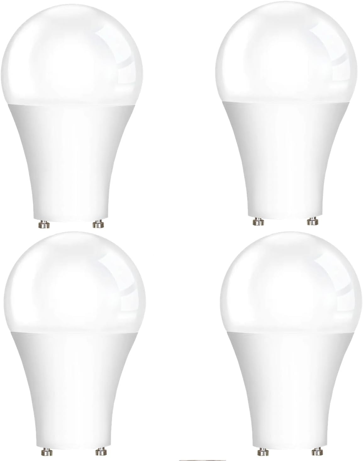 UKLL-GU24 LED Light Bulb 100W Equivalent,9W 2 Prong Light Bulbs, 2700K ...