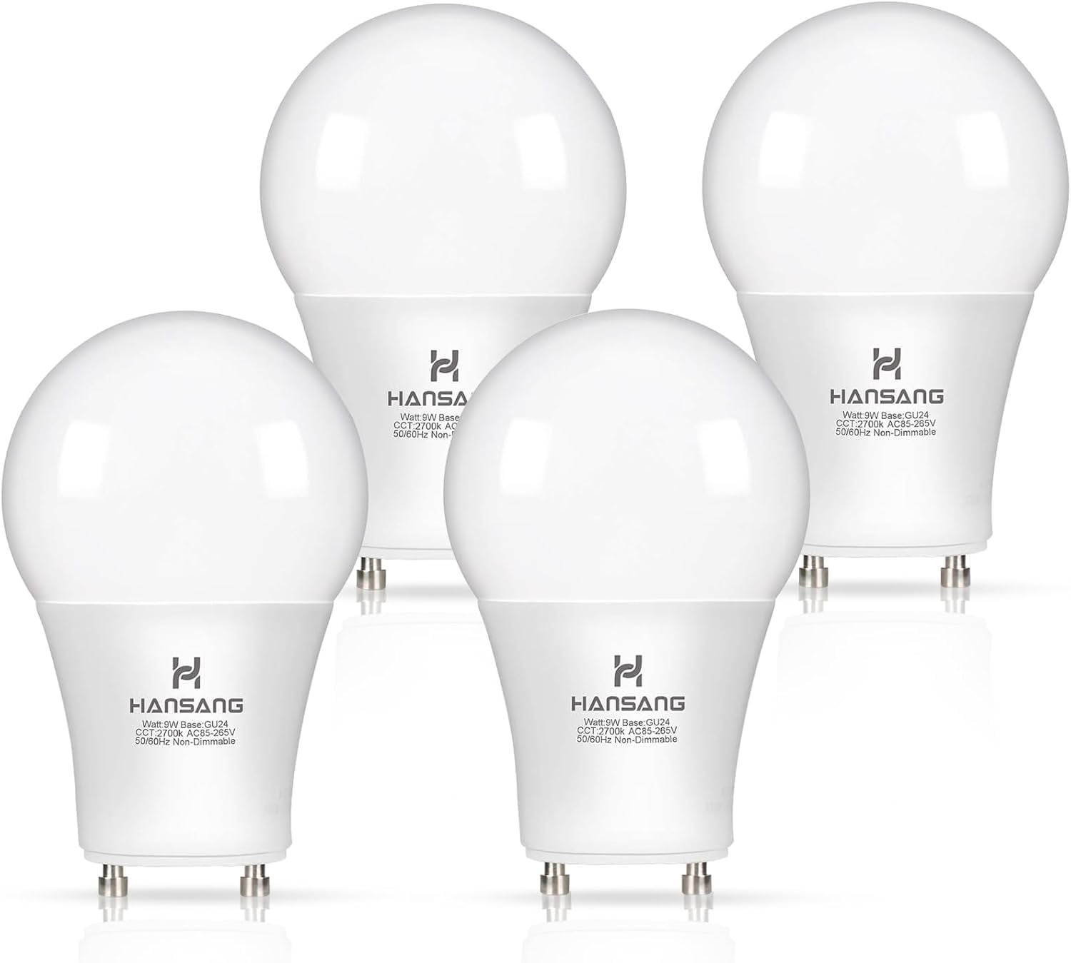 UKLL-GU24 LED Light Bulb,A19 Shape Bulb,9W (100W Equivalent),900 Lumens ...