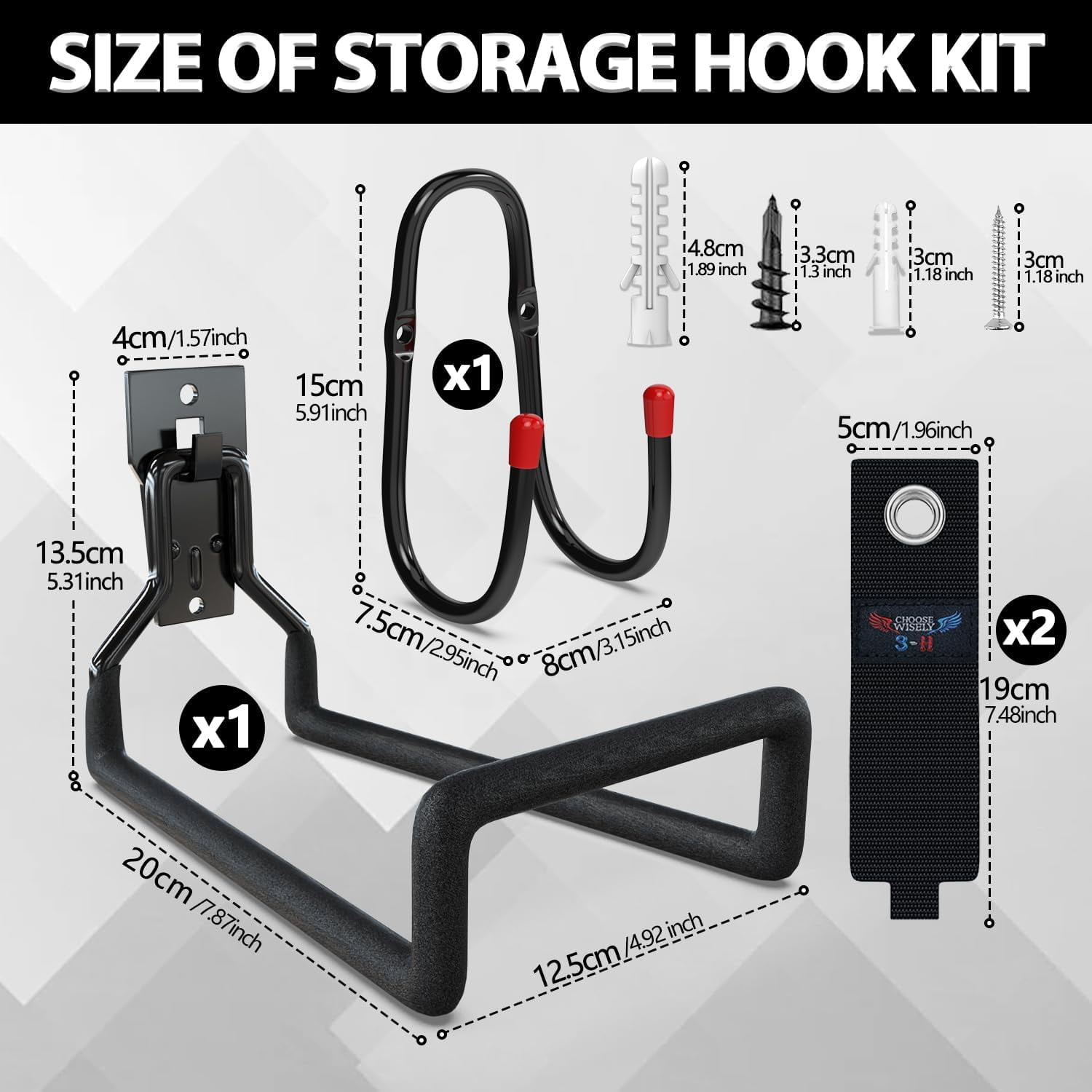 UKLL-Garden Hose Holder Wall Mount 2 Pack,Solid Steel Hose Hanger wih ...