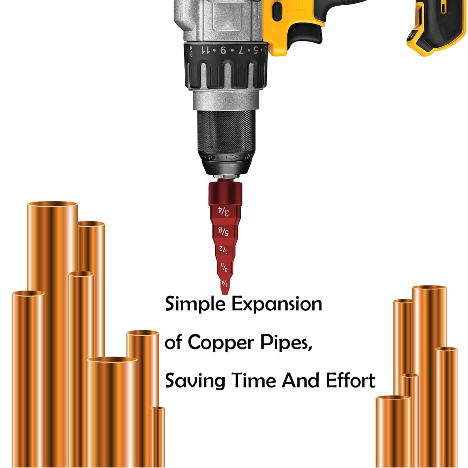 UKLL-HVAC Repair Tool, Swage Tube Expander 5 in 1 Air Conditioner ...