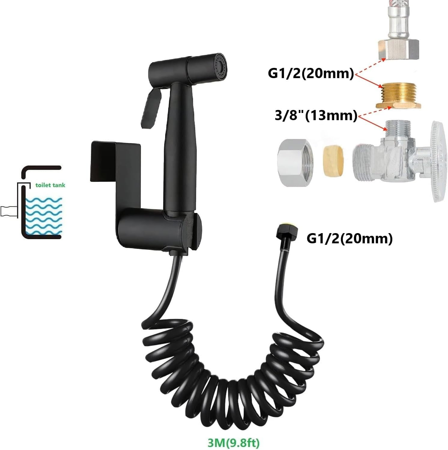 UKLL-Handheld Bidet Sprayer for Toilet,Bidet Attachment,Suitable for G1 ...