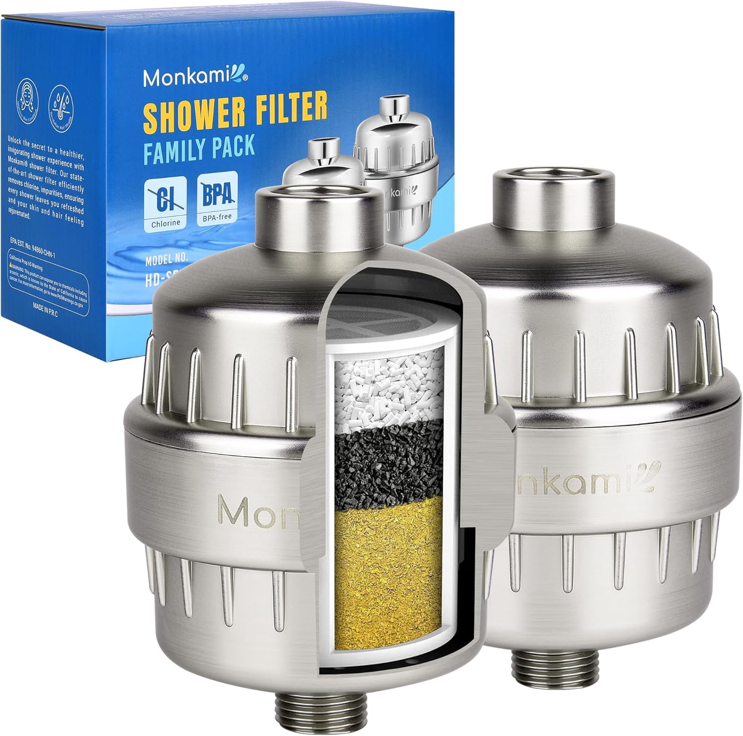 UKLL-Heavy Duty NO BS Shower Filter - High Pressure Shower Head Filter ...