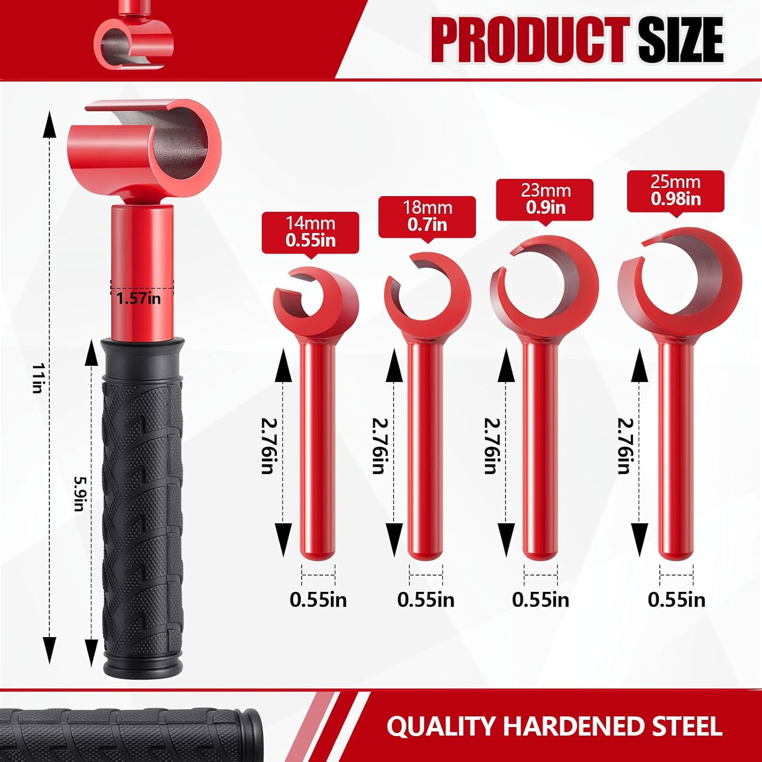 UKLL-Hinge Gap Adjustment Wrench Set 14, 18, 23, 25 mm Door Henge Gap ...