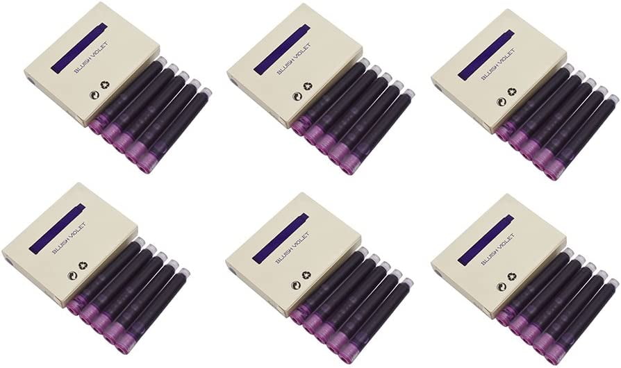 UKLL-Jinhao Fountain Pen Refill Ink Cartridges, Violet Color, Set of 30 ...