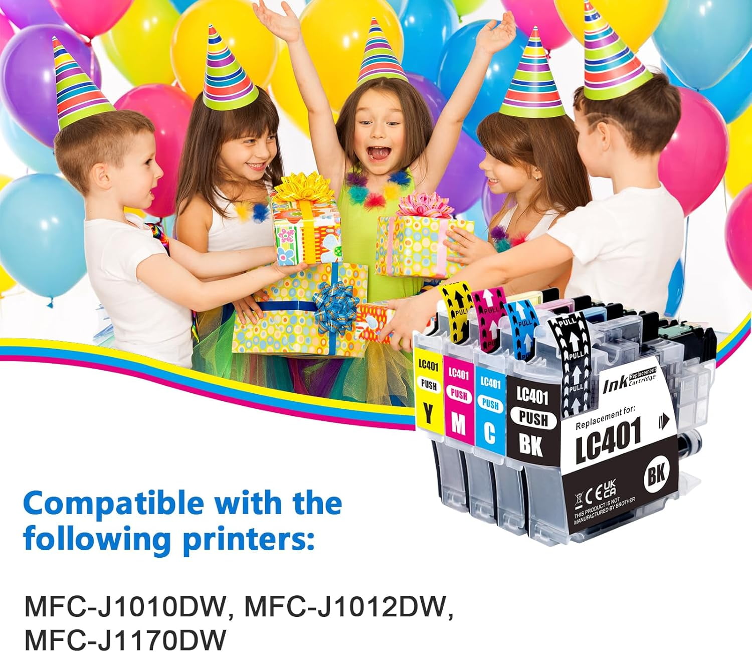 UKLL-LC401 Ink Cartridges Compatible for Brother LC401XL LC401 Ink ...