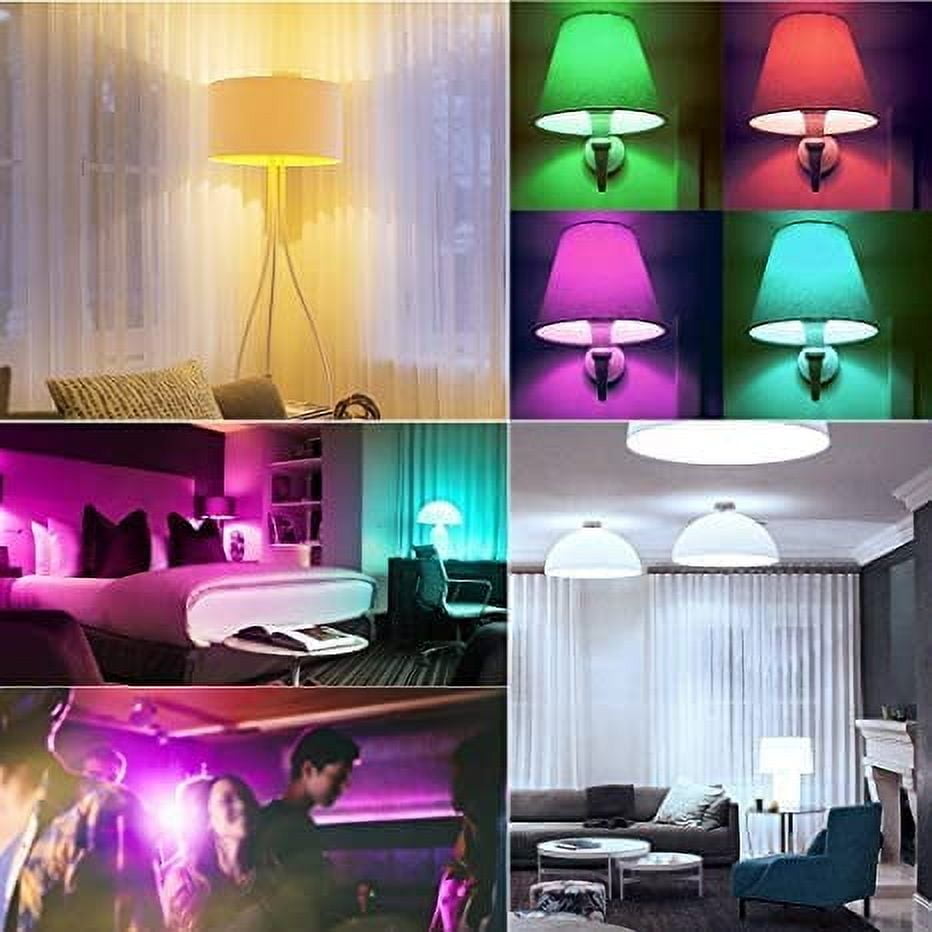 UKLL-LED Color Changing Light Bulb with Remote Control, 10W E26 RGB ...