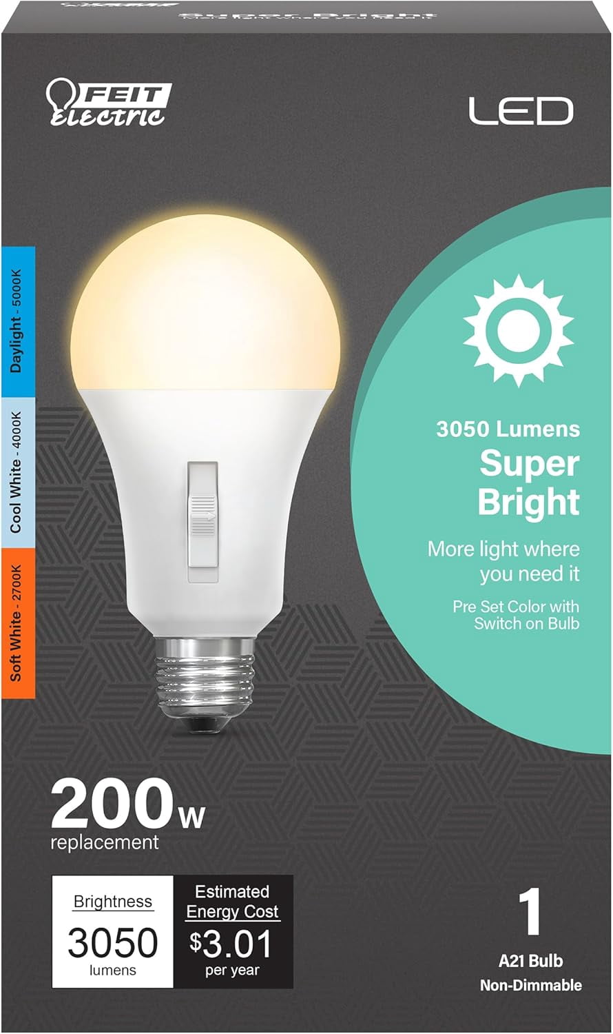 UKLL-LED Three-Color Selectable Intellibulb - A19 with an E26 Medium ...
