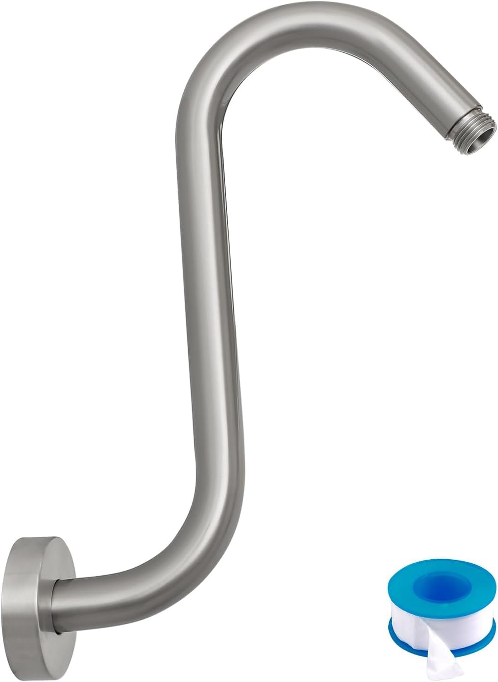 UKLL-LORDEAR Shower Arm 12 Inch S Shape Shower Arm T304 Stainless Steel ...