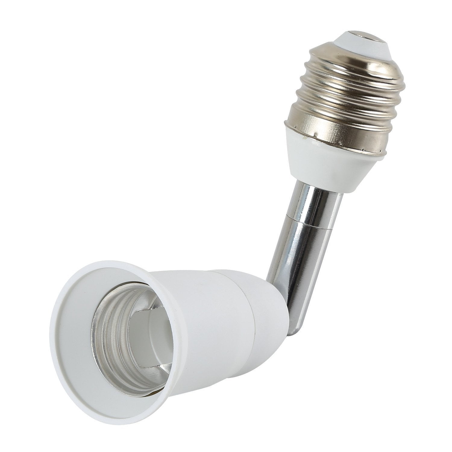 UKLL-Light Socket Extender 90 Degree Bending E27 to E27 Bulb Base Lamp ...