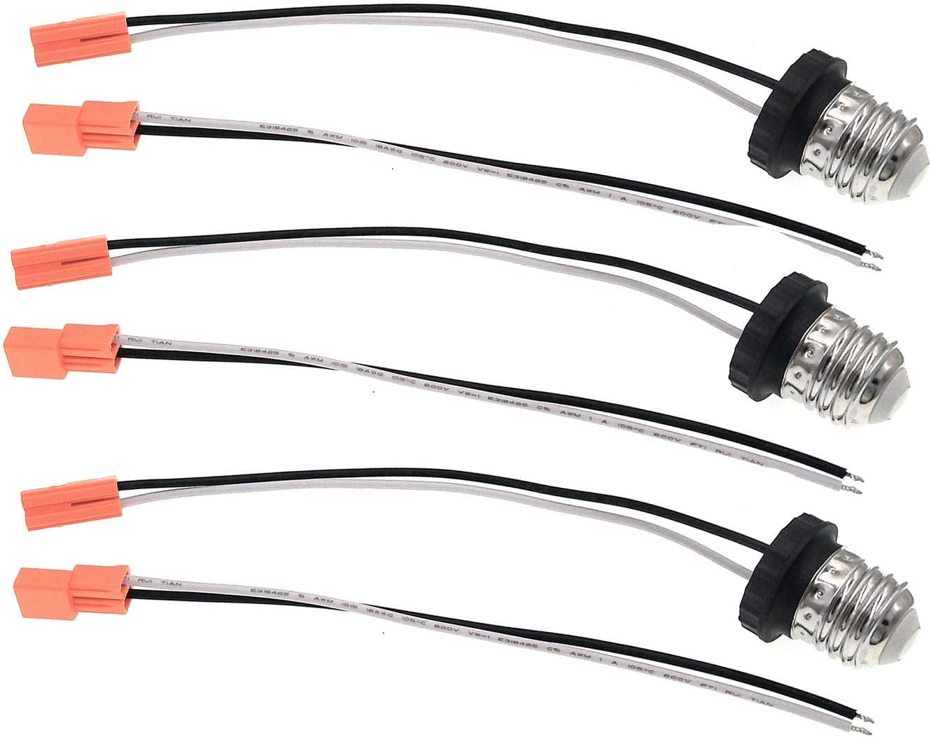 UKLL-Medium Edison E26 Socket Adapter Base Male Screw in Light Socket ...