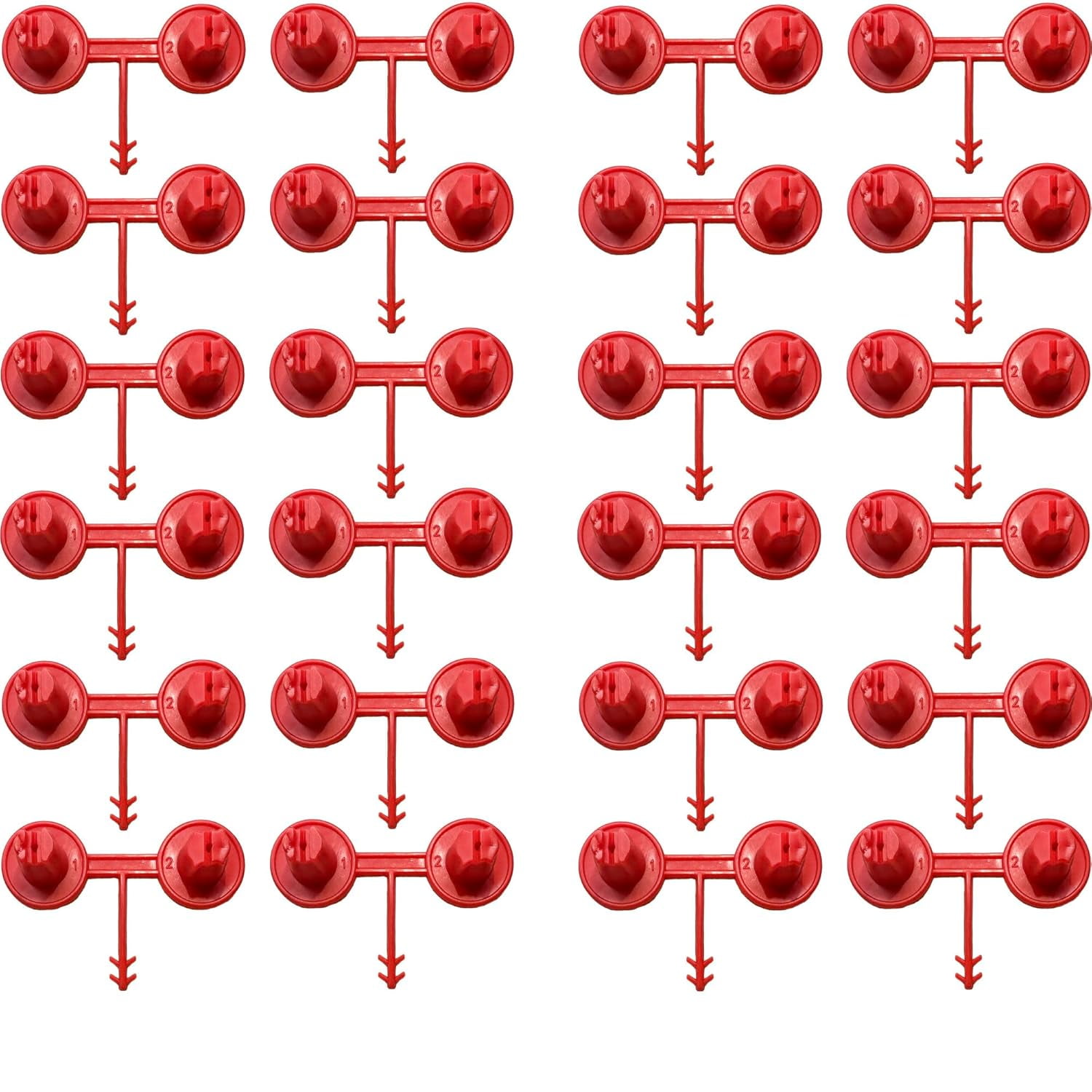 UKLL-Mega Red Nozzle 24 Pack (1-2)(Vertical - Horizontal) for Spray ...