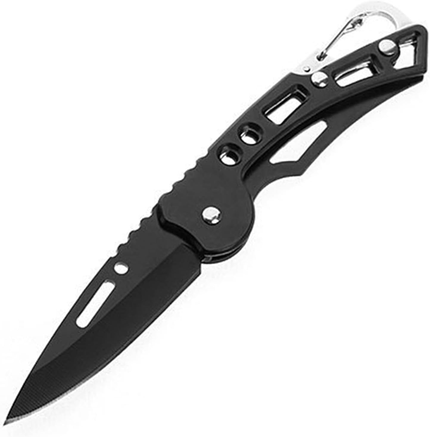 UKLL-Mini Pocket Knife - 5.9 Inch Plain Edge Stainless Steel Keychain ...