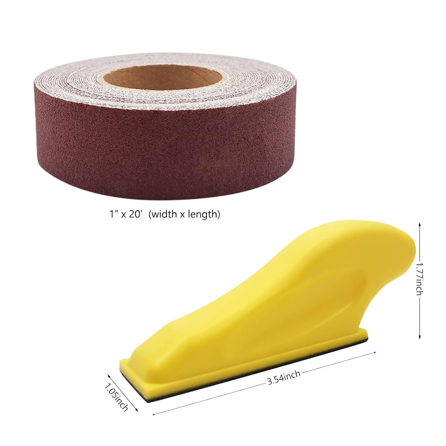 UKLL-Mini Sander for Small Wood Projects Plus Hook and Loop Sandpaper ...