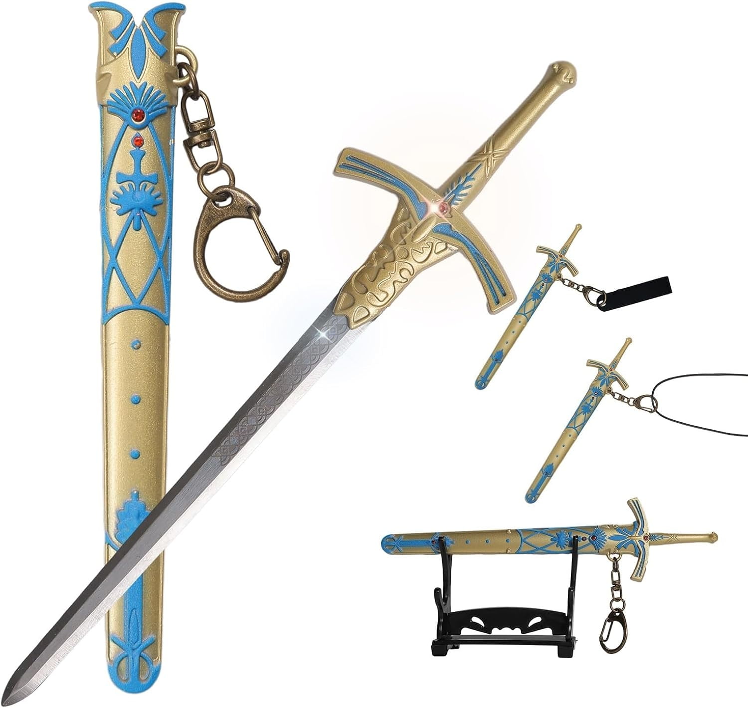 UKLL-Mini Sword 6-Inch Stainless Steel Pocket Knife with Scabbard, Handmade Medieval-Inspired ...