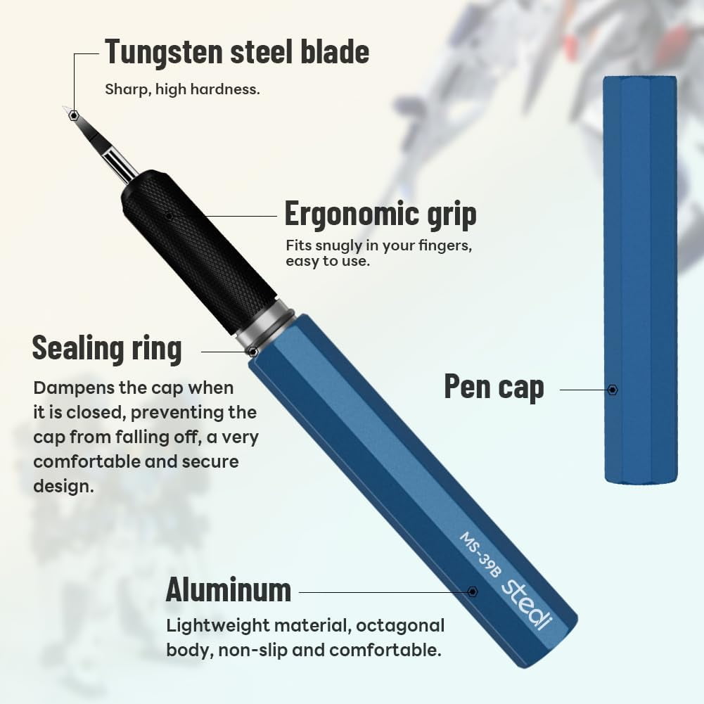 UKLL-Model Scriber Chisel,Tungsten steel Blades 0.15mm,for Modeling ...