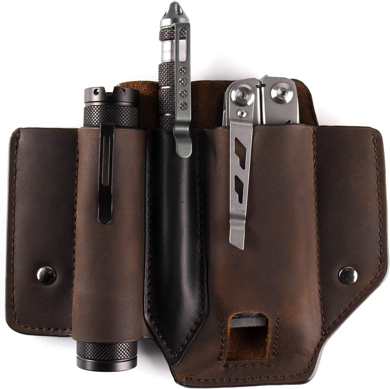UKLL-Multitool Sheath for Belt Multitool Pouch Leather Belt Holder for ...